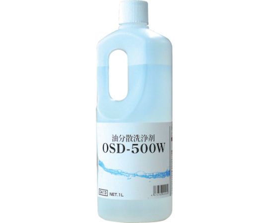 横浜油脂工業 油分散洗浄剤　OSD-500W　1L DA14 1個●生分解性72％（DOC法）の分解されやすい洗浄剤です。●界面活性剤5％以下で環境に配慮します。●白濁することなく、油を細かく分散することが可能で、再付着を防止します。●優れ...