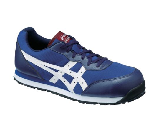 アシックス ウィンジョブ　CP201　インディゴブルー×ホワイト　21.5cm FCP201.4901-21.5 1足●グリップ性に優れたCPグリップソールを採用。●スポーツシューズ感覚で履ける作業用シューズ。●寸法（cm）：21.5●色：...
