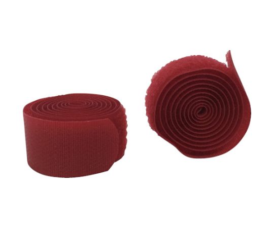 ユタカメイク マジックテープ　マジックストラップS　20mm×60cm　レッド G-41 1袋(2巻入)●簡単結束、使い方自由自在です。●結束物の直径17cmまで結束可能です。●長尺物の巻止めや簡易結束など。●色：レッド●幅（mm）：20●...