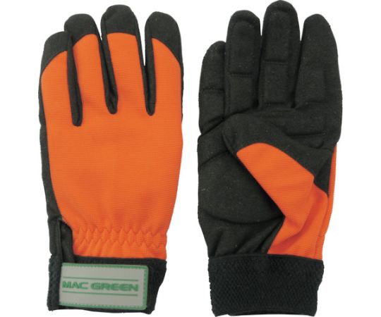 マックス（安全・保護） 森の定番　防振手袋（寒冷地仕様）　オレンジ　Lサイズ MT856-OR-L 1双●手のひら側にソフトで耐久性に優れた人工皮革を使用した防振手袋です。●手の甲側には発熱繊維や防風・防水フィルムを使用し、寒冷地仕様になっ...