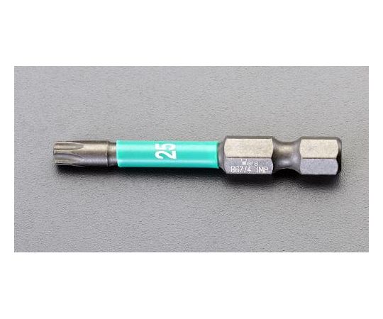 エスコ T25x50mm [Torx]ドライバービット(インパクト用) EA611MD-125A 1本●IMPAKTORシリーズ●トルクスビット●インパクトドライバーにも使用可能なビットです。●ダイヤモンドコーティング●六角シャンク：1/4...