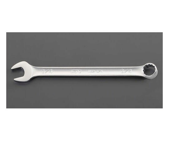 エスコ 1/4" 片目片口スパナ EA614B-107 1丁●サイズ(インチ)：1/4"●厚み：3×4.5mm●全長：95.8mm●重量：14g●12ポイント●材質：工具鋼●15°タイプ