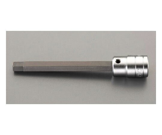 エスコ [HEX]ビットソケット　1/2"DR/5/16"×132mm EA618RW-304 1本●対辺(インチ)：5/16●全長：132mm●差込角：1/2"