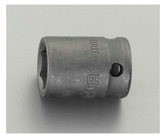 エスコ インパクトソケット　3/8"DR×9mm EA687GA-9 1個●差込角：3/8"●対辺：9mm●外径：18.8mm●全長：28mm