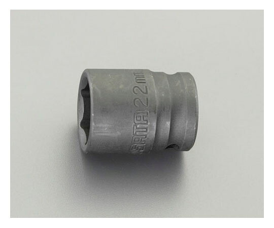エスコ インパクトソケット　1/2"DR×17mm EA687HA-17 1個●差込角：1/2"●対辺：17mm●外径：26mm●全長：38mm