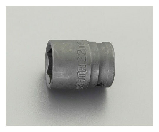 エスコ インパクトソケット　1/2"DR×21mm EA687HA-21 1個●差込角：1/2"●対辺：21mm●外径：32mm●全長：41mm