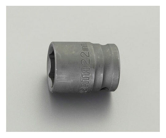 エスコ インパクトソケット　1/2"DR×23mm EA687HA-23 1個●差込角：1/2"●対辺：23mm●外径：30mm●全長：41mm