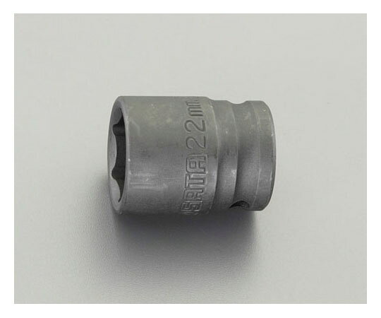 エスコ インパクトソケット　1/2"DR×27mm EA687HA-27 1個●差込角：1/2"●対辺：27mm●外径：30mm●全長：41mm