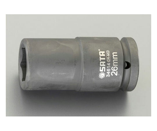 エスコ ディープインパクトソケット　3/4"DR×36mm EA687JB-36 1個●差込角：3/4"●対辺：36mm●外径：44mm●全長：90mm