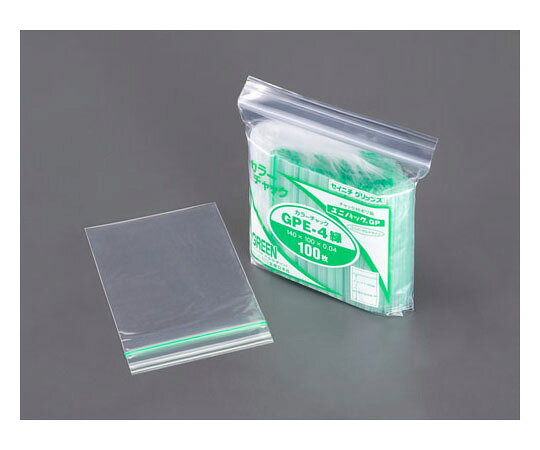 エスコ 170x120mm ポリ袋(チャック付/100枚) EA944CG-170 1袋(100枚入)●材質：ポリエチレン●チャック下サイズ(mm)：170×120●厚み(mm)：0.04●入数：100枚
