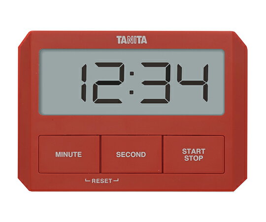 タニタ ガラスにつくタイマー レッド TD-411 1個●｢マグネットではつかないガラスやタイルなどに付くタイマー｣●薄さ10mmの超薄型タイマー●凸凹がなく乾燥した平らな面につけられます（ガラス、金属、タイルなど）●繰り返し使用ができ、ホ...