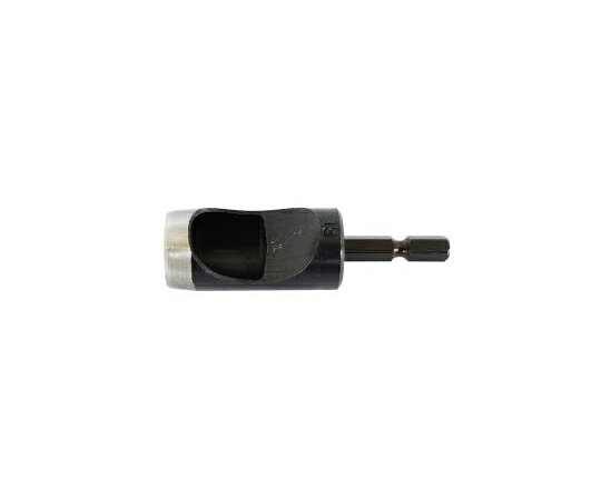 新潟精機（SK） 六角軸皮抜きポンチ 19mm HMP-19 1本●皮・布・紙の穴あけ、レザークラフト、手芸に。●6.35mm六角軸で、ドリルドライバに取り付けて使用できます。●電動工具の回転力を利用するため、効率よい穴あけが可能です。●サ...