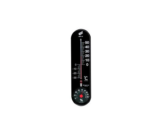 新潟精機（SK） 温湿度計 快段目盛 縦型 黒 SK-1722KD 1個●ご家庭や職場などでの温度、湿度管理に。●遠くからでも一目でわかる大型数字＆階段状目盛です。●ご家庭やオフィスの「決まり」に合わせて、目印を貼れる目安ポイントシール付で...