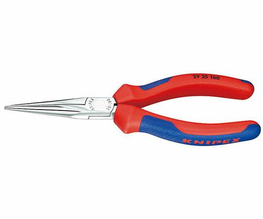 KNIPEX テレフォンプライヤー 2925-160 1本●掴み面はクロスメッシュの刻み目が付けらています。●鍛造で大変頑丈です。●材質はオイル焼き入れ焼き戻し処理済みのクロームバナジウム電気鋼。●ハンドルは複数の材質で作られたプラスチック...