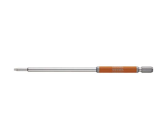 ベッセル 剛彩ビット　（片頭トルクス）　T10H×150mm GSVT10LH 1本／パック●トルクス?独特なネジ穴形状にフィットする世界標準の寸法で加工しています。●正式ライセンスをもとに製造するトルクス?ビットです。●剛彩ビット用に開発...