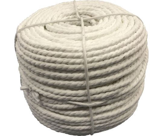 ユタカメイク 不織布ロープ　3本撚　溶着有　10mm×270m 24910270 1巻●必要な長さに応じカットし、簡単に縛ることができます。●石材やコンクリート製品の段積み時の緩衝材に。●長さ（m）：270●色：白●線径（mm）：10●熱溶...