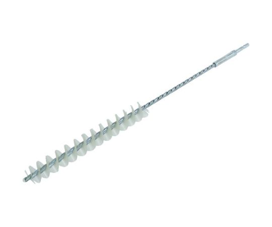 トラスコ中山 六角軸スパイラルホールブラシ　66ナイロン　28mm　下穴径 6HB-28-NY 1本●強度の強い異形線ネジリにすることで、軸の強度が増し、正回転・逆回転どちらにも使用することができます。●正回転時は穴内面のかき落し、逆回転時...