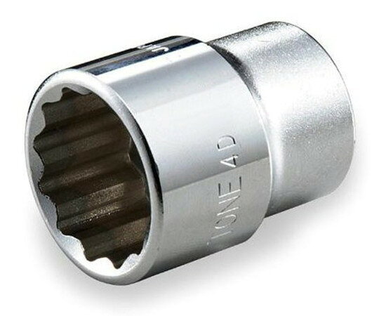 TONE ソケット　差込角12.7×33mm 4D-33 1個●手動用のソケットです。六角ネジの締めつけ、取外しに。●二面幅寸法：33mm●全長：47.0mm●質量：250g