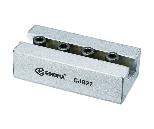 トラスコ中山 レール幅27mm用 ジョイントブロック TCJB-27 1個●ジョイントクランプ用レール同士を連結して延長するための専用接続ブロックです。●長尺物や距離を取らなければならないワークのクランピングに。●幅（mm）：110●奥行（...