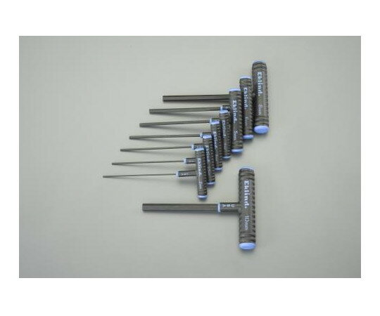 エスコ T型レンチ　8本組[Hexagon]　2-10mm/150mm EA573BM-1 1組(8本入)●軸長はハンドルの根元からの長さです。●ノンスリップグリップ●サイズ：2.0・2.5・3.0・4.0・5.0・6.0・8.0・10mm...