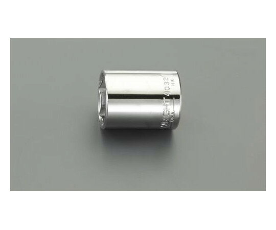 エスコ ソケット　1/2"DR×1・1/4" EA618XA-215 1個●グリップ力に優れた6ポイント仕様●差込角：1/2"●対辺（インチ）：11/4●外径：42.1mm●全長：48.8mm