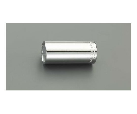 エスコ ディープソケット　1/2"DR×5/8" EA618XB-205 1個●グリップ力に優れた6ポイント仕様●差込角：1/2"●対辺（インチ）：5/8●外径：22.2mm●全長：77.4mm