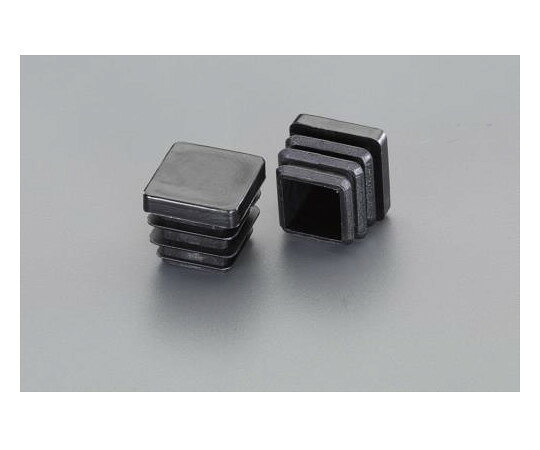 エスコ 角型保護キャップ（クロ/4個）　16×16mm EA983FP-71 1袋(4個入)●材質：ポリエチレン●サイズ（mm）：a／16、b／16、c／4、d／18.2●適用パイプサイズ：内径／13.8×13.8mm　外径／15mm角●入...
