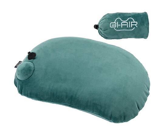 GI-AIR Anywhere　ポンプ式ピロー　ピーコックグリーン HC-043 1個●ポンプを押すだけです（エアポンプ内蔵）。●エア注入もエア抜きも指一本で簡単です。●飛行機、車の長時間移動のウエストクッションから旅行先に持っていくマイ枕...