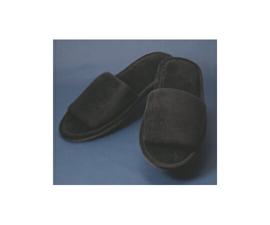 トータス スリッパ　T-4EX　黒 HQ002 1箱(70足入)●高級感ある綿シャーリング地。踵付き最高級スリッパ。●入数：70足/箱●材質：綿シャーリング地●色：黒●長さ：約28.5cm●ディスポスリッパ