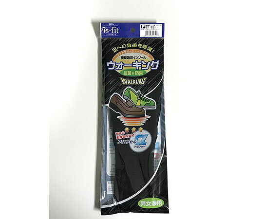 MORITO is-fit　ウォーキング　インソール 1足●クッション性/抗菌防臭性●衝撃吸収に優れた厚さ4mmの【フィットセルα】を使用し、足にかかる負担を軽減します。●抗菌防臭加工により繊維上の細菌の増殖を抑制し、不快なニオイを軽減しま...