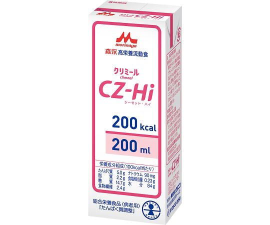 クリニコ 高栄養流動食　CZ-Hi（200） 630506 1箱(30パック入)●消費者庁許可総合栄養食品（病者用）●たんぱく質、食物繊維、各種ビタミン、ミネラル含量に配慮した流動食。●EPA・DHA、2種のオリゴ糖配合。●流動食