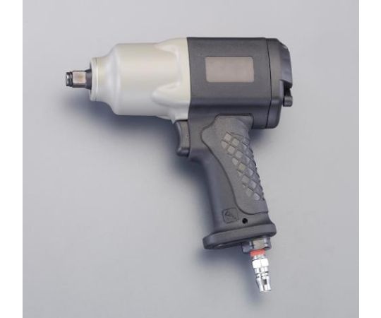 エスコ エアーインパクトレンチ　1/2"DR EA155EB-2 1台●メンテナンスが簡単で品質とバランスの取れた製品です●最大トルク：1356N・m●能力（ボルト径）：22mm●差込角：1/2"●全長：198mm●重量：2.52kg●使用...