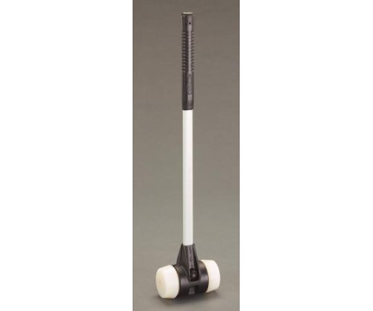 エスコ 大ハンマー（ナイロン/ファイバグラス柄）　3.6kg/80mm EA575HC-51 1本●頑丈に補強された鋳鉄製のホルダーで打撃力を増大させます。●ヘッド交換方法：ホルダー部分のインヘックスネジを外すとホルダーが2つに分かれるので...