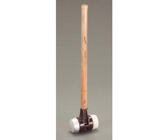 エスコ 大ハンマー（ナイロン・ソフトメタル）　3.6kg/80mm EA575HC-61 1本●鋳鉄製のホルダーが衝撃を軽減し、ハンマーを長持ちさせます。●ヘッド交換方法：ホルダー部分のインヘックスネジを外すとホルダーが2つに分かれるので、...