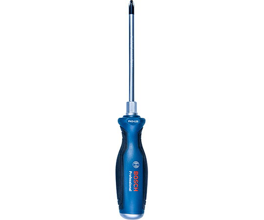 BOSCH ドライバー　PH2×125mm 1600A01TG3 1個●人間工学に基づいた使いやすいデザイン、持ちやすいソフトグリップ。プロ仕様、金属シャフトの貫通タイプです。●貫通ドライバープラスPH2×125mm×高さ(mm)：36×3...