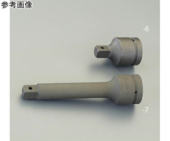 アズワン インパクトソケットアダプター　3/4"DR×1/2"DR×150mm EA164KM-7 1個●メス（凹）：3/4"（19mm）●オス（凸）：1/2"（12.7mm）●全長（mm）：150●重量（g）：500●軸径（mm）：φ20...