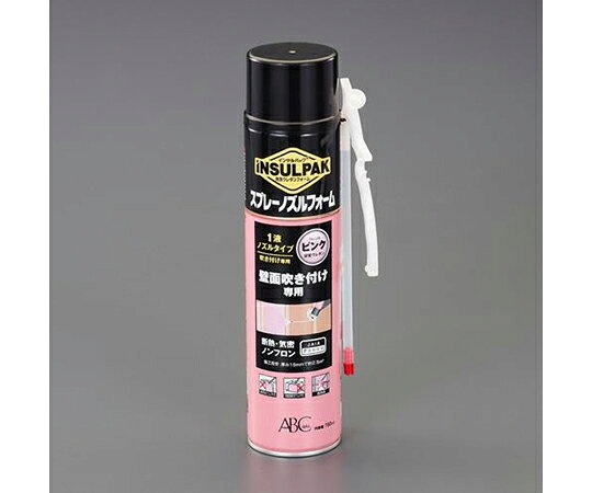 アズワン 発泡ウレタンフォーム（吹付け/ピンク）　780mL EA930TD-1A 1本●逆さにして使用してください。●発泡体積：40±2L/缶●内容量：780ml●色：ピンク●耐熱温度：-30〜+80℃●使用温度範囲：5〜35℃●壁面の断...