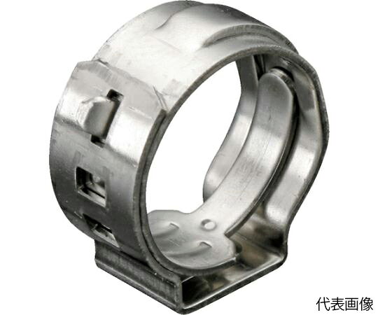 トラスコ中山 イヤークランプ（SUS） 最大径23.5 EC235 1箱(50個入)●かしめタイプなので組付け作業者の熟練度に関係なく誰もが均一に締め付ける事が可能です。●オールステンレスを採用しているため、耐腐食性が高いです。●管材、建機...