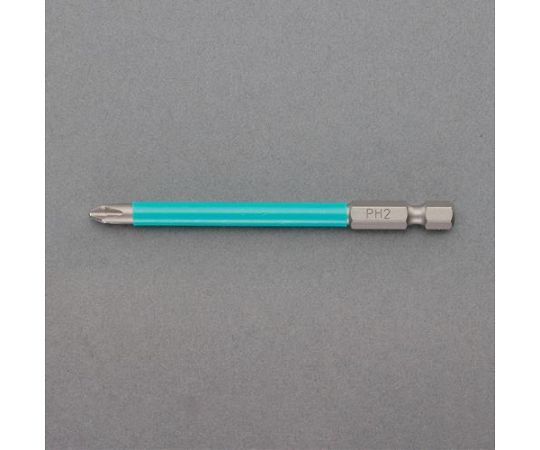 アズワン [+]ドライバービット（ACR/プロテクター付） #2×90mm EA611G-22 1個●磁石がついていて、ビットの先端をネジにしっかりと固定できます。●プラスチックコーティングにより、ねじ込み時の損傷から保護します。　●メーカ...