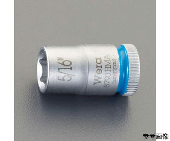 アズワン ソケット（ZYKLOP） 1/4"DR×1/2" EA617AH-109A 1個●対辺（インチ）：1/2●外径（mm）：18.0●差込角：1/4"●全長（mm）：23