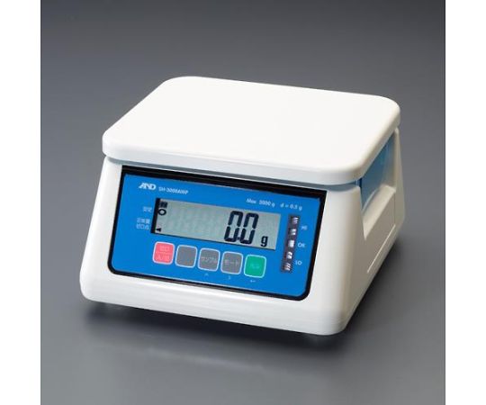 アズワン 防水・防塵デジタルはかり 6000g（0.2g） EA715CH-17 1個●秤量：6000g●最小目盛：0.2g・0.5g・1g・2g（内部設定により変更可）●載皿サイズ：230（W）×190（D）mm●サイズ：236（W）×2...