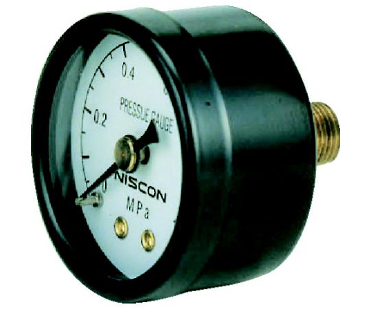 日本精器 圧力計50mm1/4 BN-PG50-10K 1個●ブルドン管式の汎用的圧力計です。●接続口径：R1/4●使用圧力（MPa）：0〜1.0●使用流体：空気●表示板径（mm）：50●適合機種：BN-3R01、2501●使用圧力：0〜1...