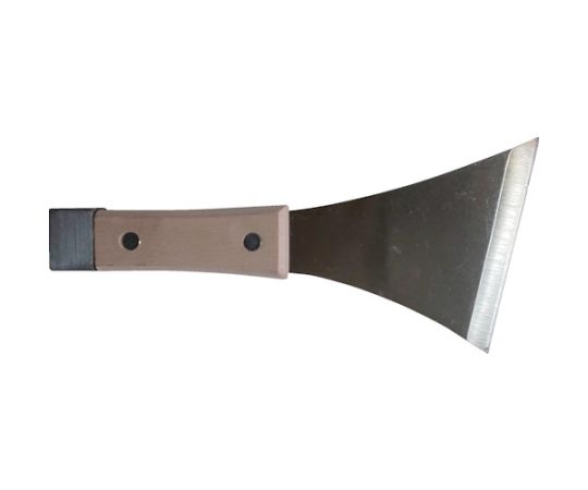 トラスコ中山 皮すき Y型 ハンマー付き 幅90mm 刃厚1.8mm TKASH-90 1個●刃先は小刃入り、柄尻からハンマーで叩けるため、強力軽快に剥がし作業が可能です。●汚れの剥がしや、丸缶の開封などに。●全長（mm）：200●刃幅（m...