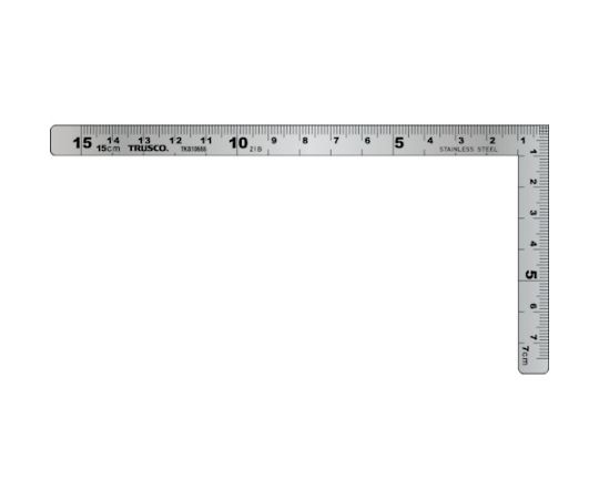 トラスコ中山 曲尺 小型 10×5cm TKS10555 1本●使い勝手が良く、コンパクトで携帯に便利です。●目盛がエッチング加工されており消えにくいです。●各種墨つけ、ケガキ作業、直角・長さ測定に。●電気に触れる恐れのある場所では使用しな...