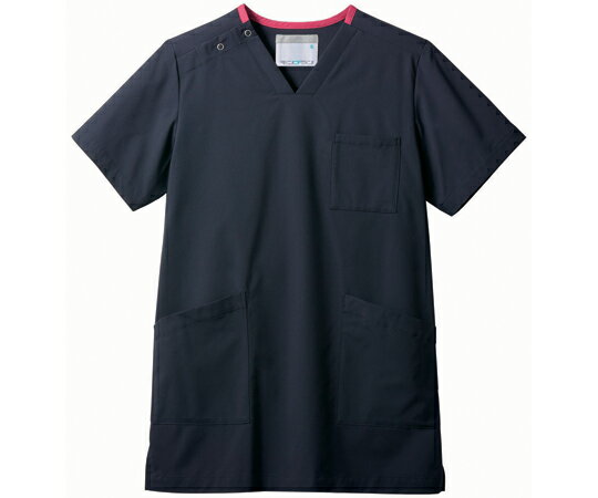 住商モンブラン スクラブ 兼用 半袖 Mネイビー/バーガンディ S MS241-92 S 1枚●ストレッチあり！軽い！ストレスフリーな着心地が続く快適な医療スクラブ。●住商モンブランのスクラブ●着た瞬間に違いがわかる軽やかさと心地よいストレ...