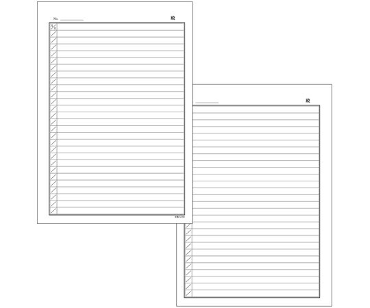 金鵄製作所 カルテ2号 B5 70kg 自費 k-016　500枚入 41021-703 1箱(500枚入)●自費用のカルテ2号用紙です。●寸法：B5 縦259×横181mm●材質：上質紙●紙厚：70kg●刷色：黒