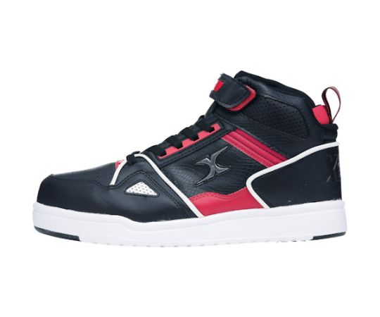 ジーベック セーフティシューズ ブラック 27.0cm 85115-90-270 1足●レースアップ仕様に加えて、足首部分に締めつけ具合を調整できるマジックテープを装着して、足首やくるぶしをしっかりガードするミッドカットモデルです。●履口の...