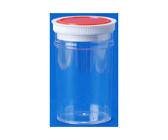 東洋器材科学 病理容器 300mL（サンプル棒瓶） 1セット（1個×50包装） 82200 1セット(1個×50包装入)●サイズ：80φ×70φ×125mm●容量：300mL●材質：本体／PS、キャップ／PE