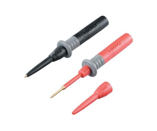 アズワン ピン式テストプローブ EA707A-71 1セット●全長：93mm●定格電圧：キャップあり／CAT 600V キャップなし／CAT 600V●定格電流：10A●プラグ径：φ4mm●ピン先径：φ1.8mm●重量（g）：15●材質：樹...