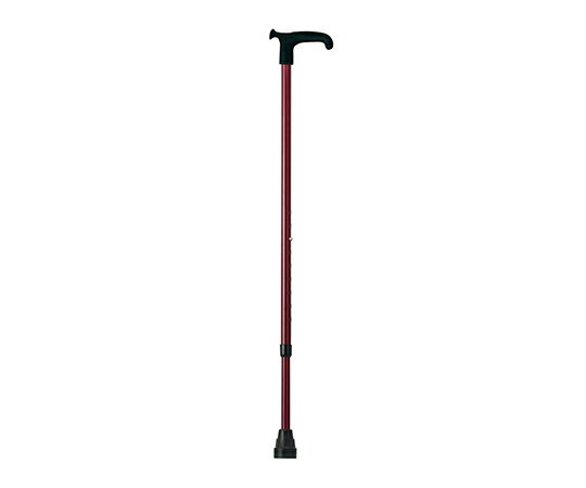 ケイ・ホスピア 伸縮ステッキ　オッセンベルグ　メタリックレッド OS-13 1本●大柄な方でも安心な耐荷重120キロの丈夫なステッキです。●底径Φ43mmの超大型杖先ゴムを装着しており、クッション性・着地安定性に優れています。●鍵型のグリッ...